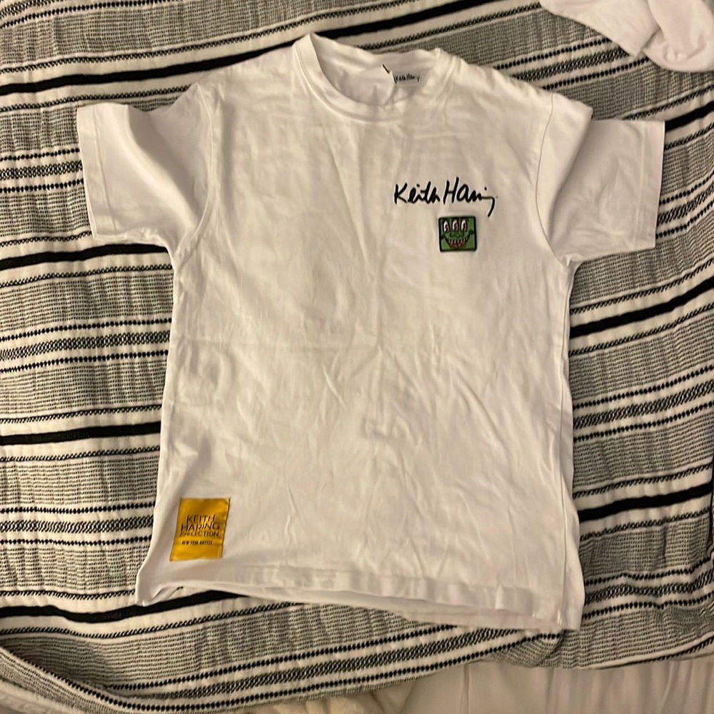 Medium White Shirt With Keith Haring Logo - Gem